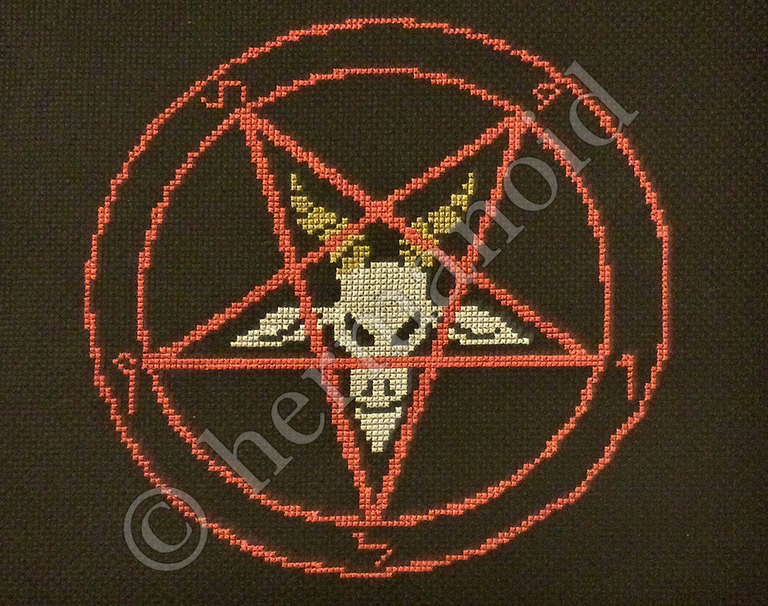 Cross Stitch Pattern - "pentagram" - Etsy