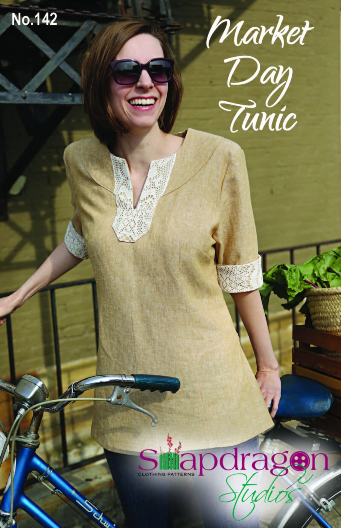 Printed Pattern Market Day Tunic Snapdragon Studios - Etsy