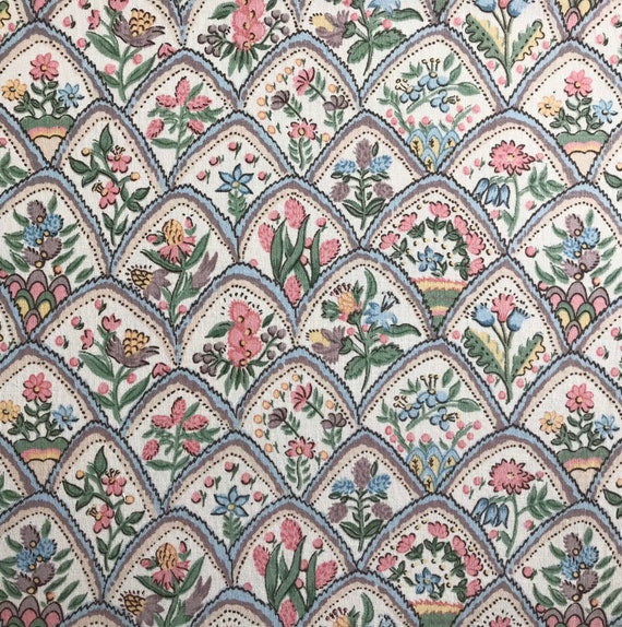 Jonelle Fabric 1977 charisma Pink Buttercupblue Green & - Etsy