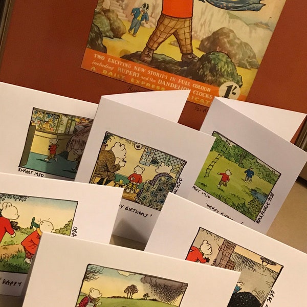 Rupert Bear Birthday Card - Etsy UK