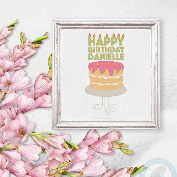 60th Birthday Cross Stitch Pattern - Etsy