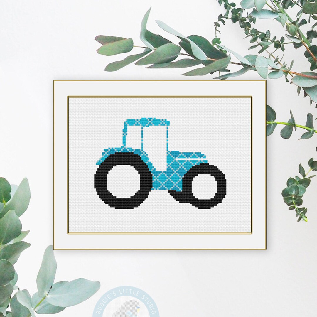 Tractor Cross Stitch Pattern - Etsy
