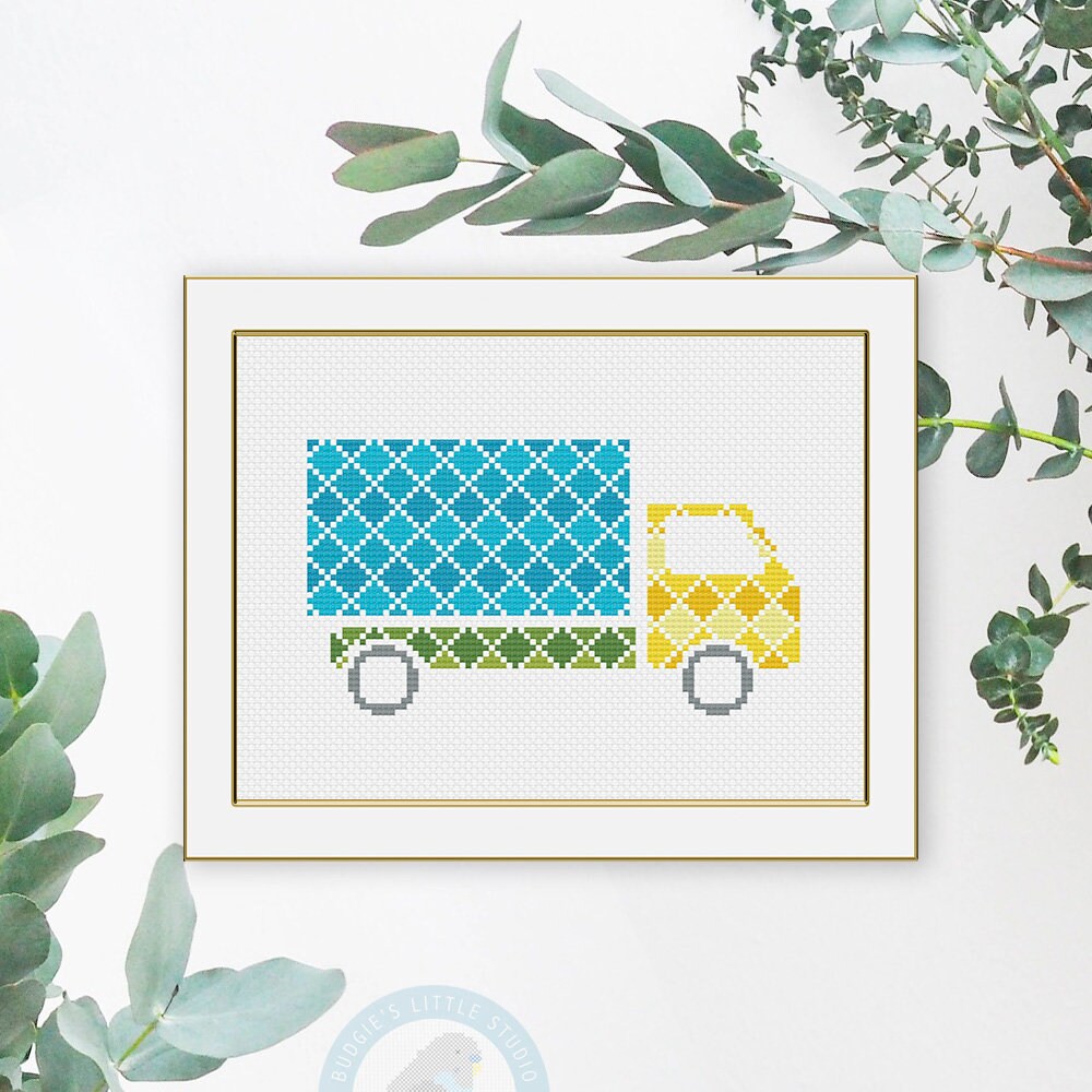 Truck Lorry Car Cross Stitch Pattern - Etsy Denmark