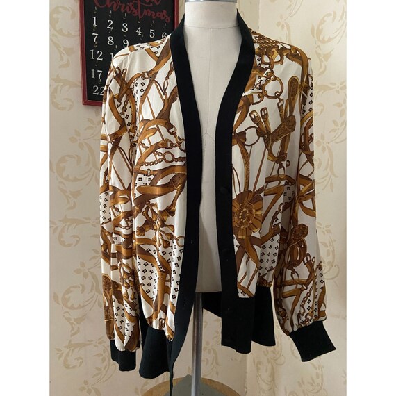 Francesa of Damon Silk Beautiful Jacket Ladies Size 14 - Gem