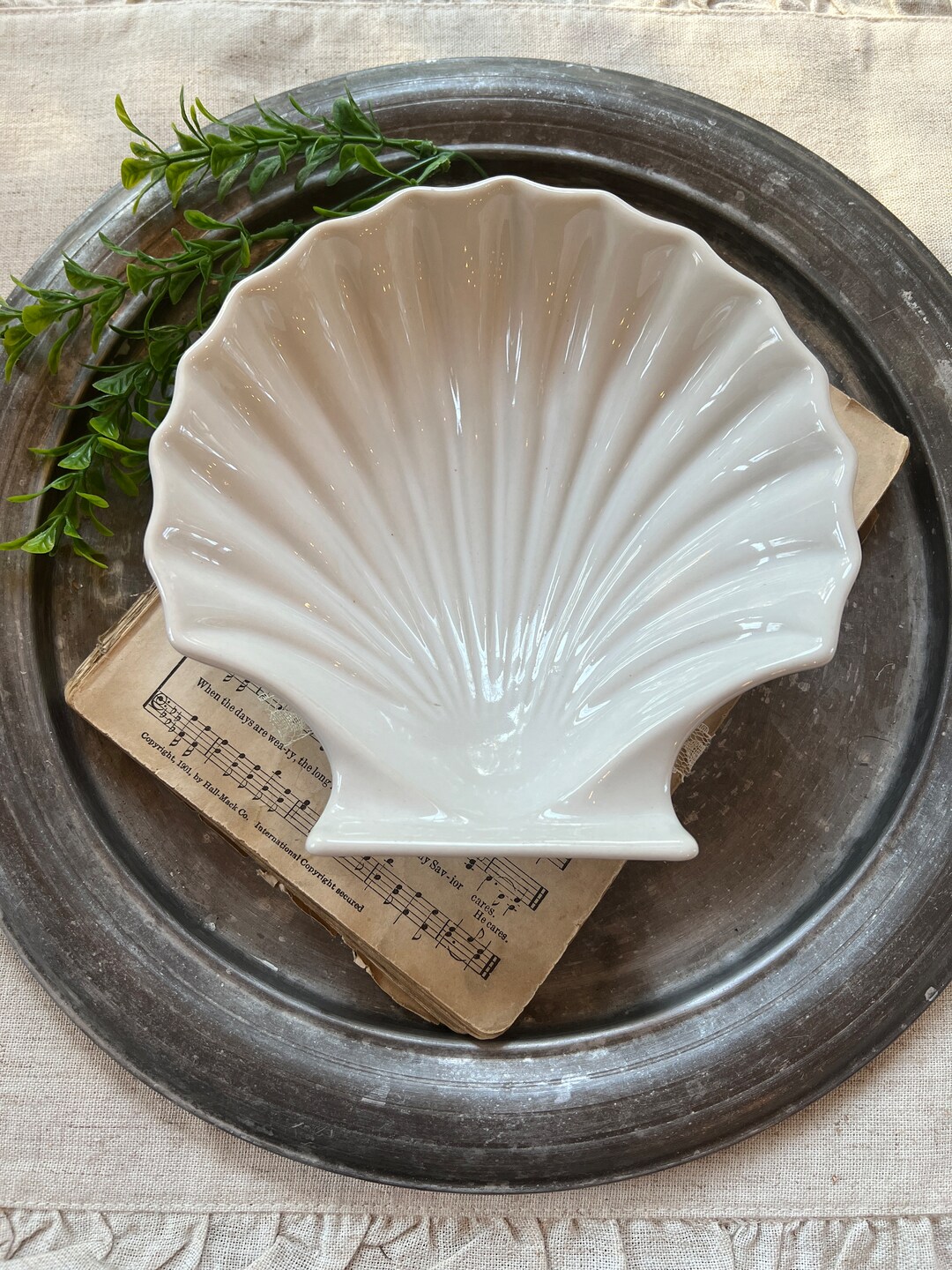 Vintage Ceramic Shell Tray Dishes Set of 3 - Etsy