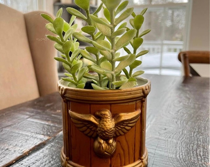 Vintage Ceramic Inarco Hand Painted American Eagle Planter Patriotic ...