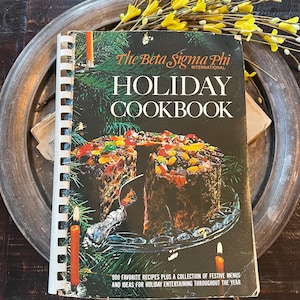 Vintage 1971 the Beta Sigma Phi International Holiday Recipe Cook Book ...