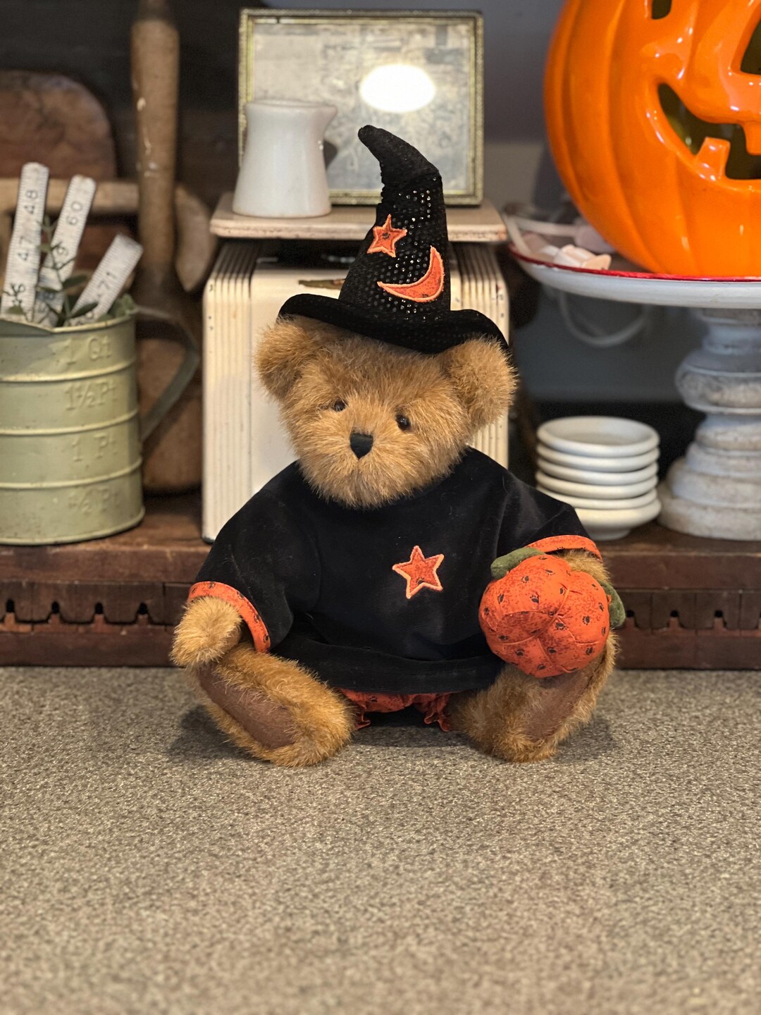 Boyds Bear Esmeralda Halloween Pumpkin Witch - Etsy