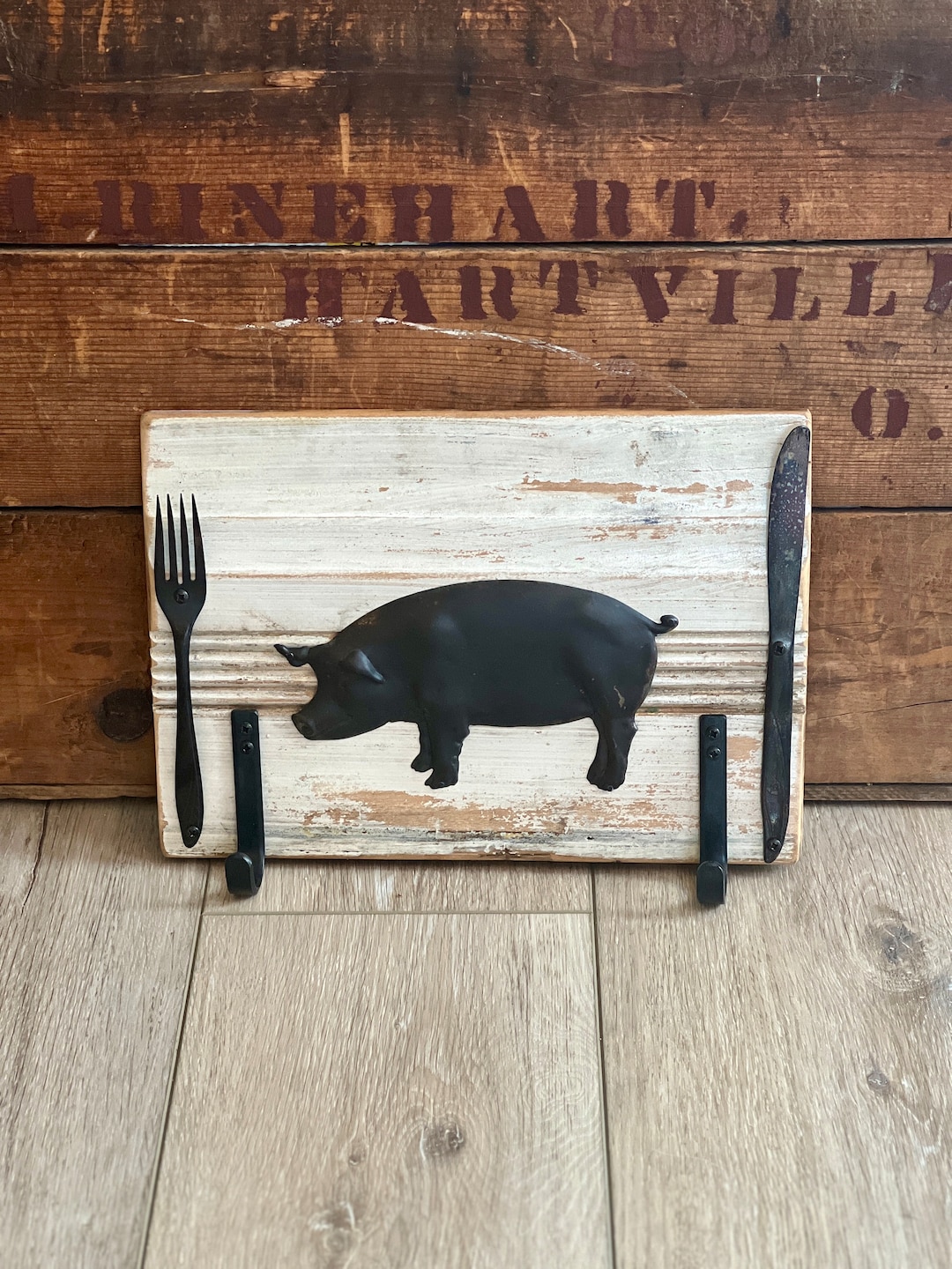Handmade Pig Kitchen Wall Hook Rack Decor - Etsy