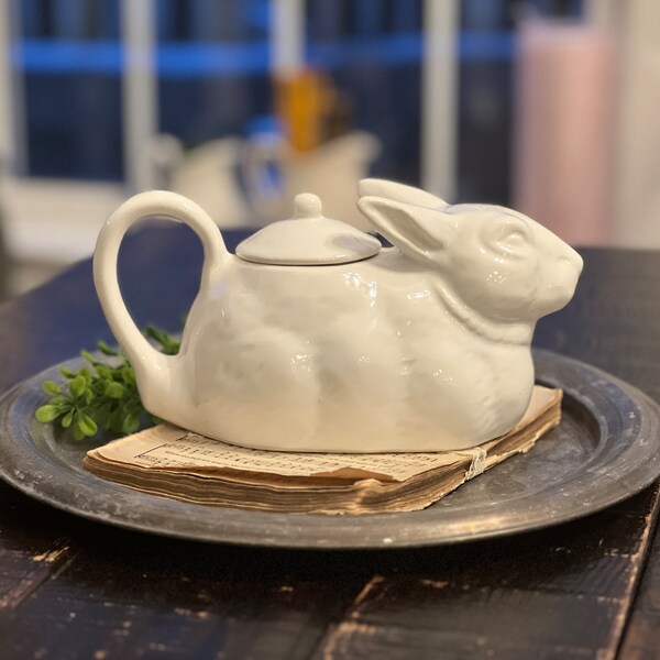 Rabbit Teapot - Etsy