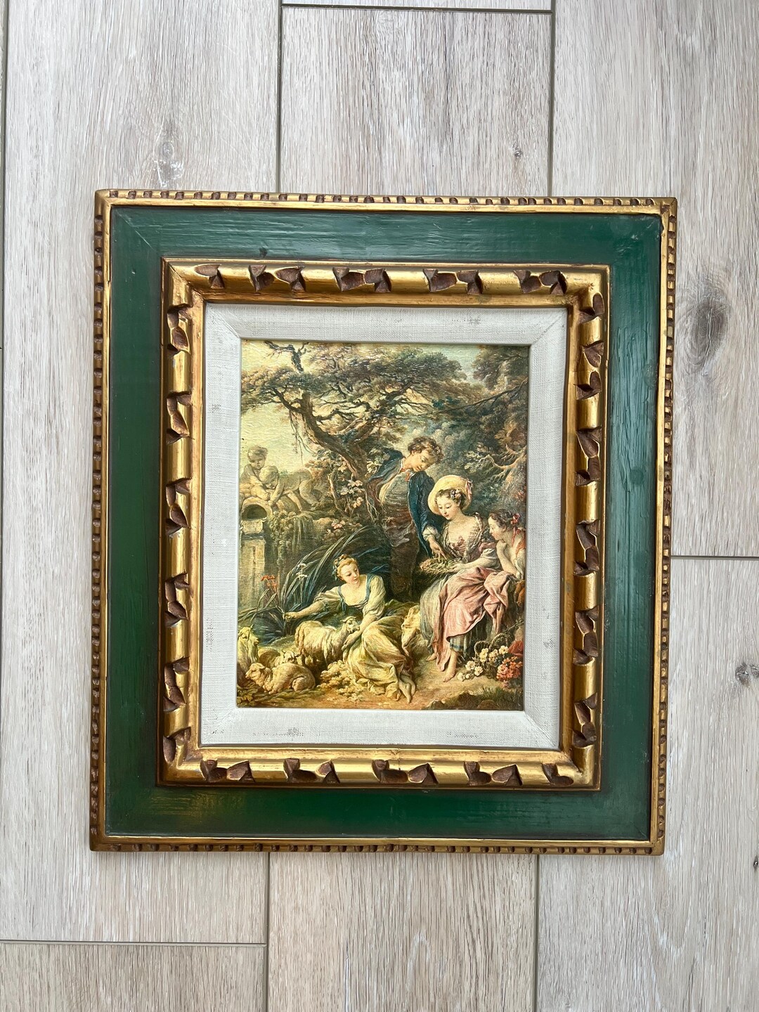 Rare Vintage French Betourne Limoges Framed Print on Canvas - Etsy