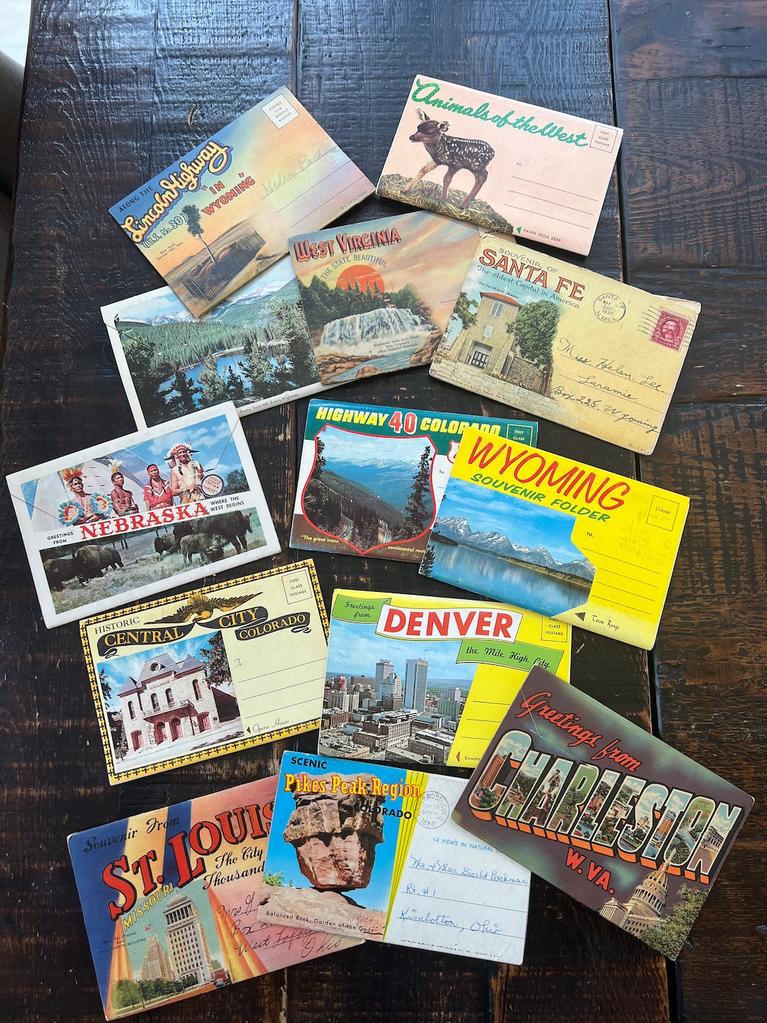 Vintage Western States Postcard Bundle Lot - Etsy
