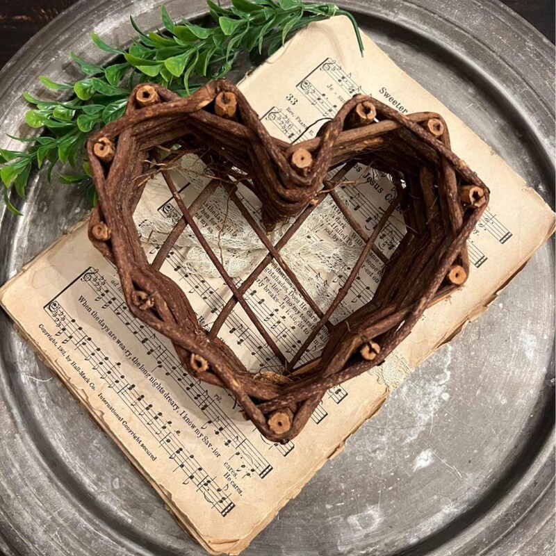 Woven Heart Basket - Etsy