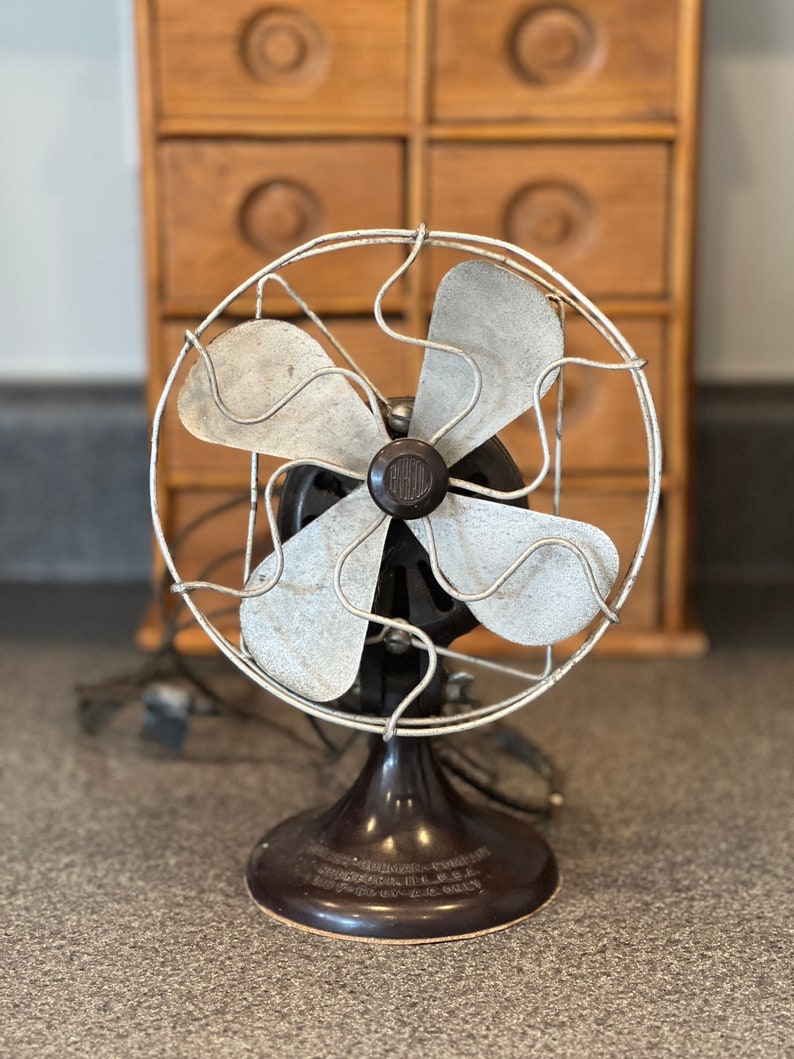 Antique 1920s Barcol Barber Colman Electric Table Cage Fan - Etsy