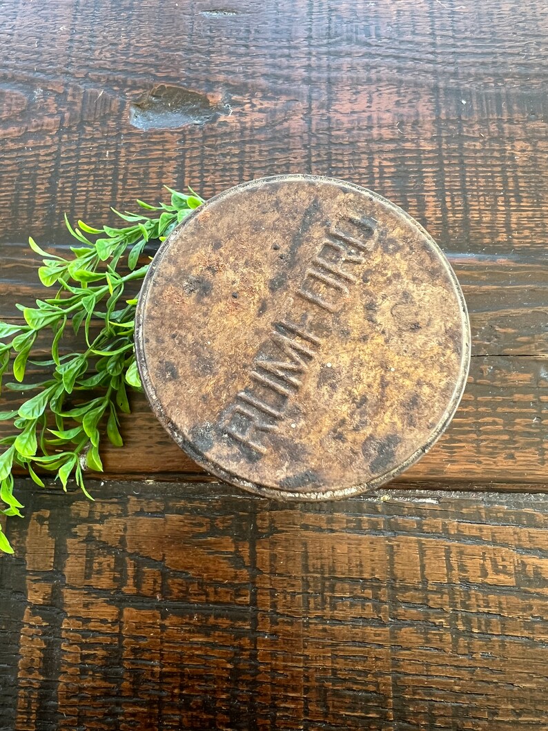 Vintage Rumford Baking Powder Label Tin Empty - Etsy