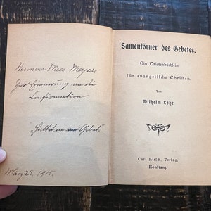Antique 1919 Shabby German Prayer Book - Etsy