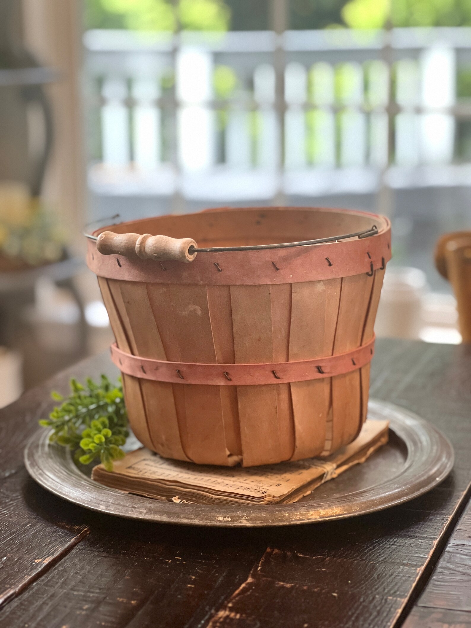 Small Vintage Farmhouse Bushel Fruit Basket - Etsy