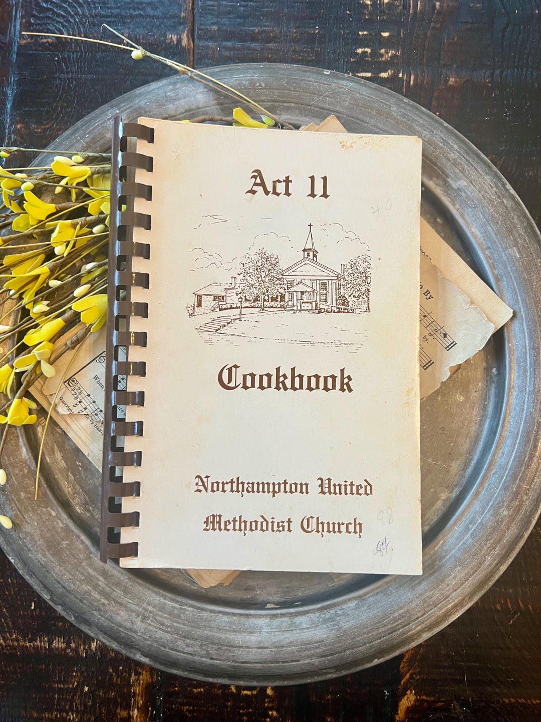 Vintage 1986 Northampton United Methodist Church Recipe Cook Book - Etsy