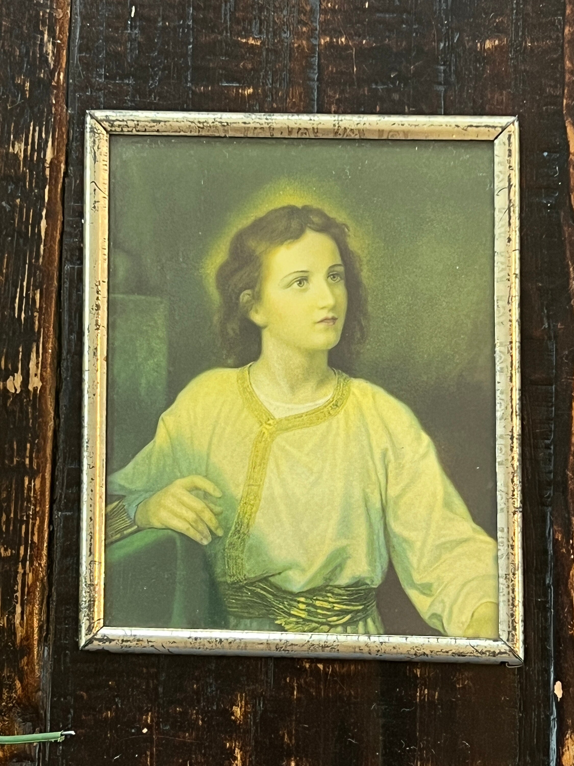 Vintage Framed Young the Boy Christ Print - Etsy