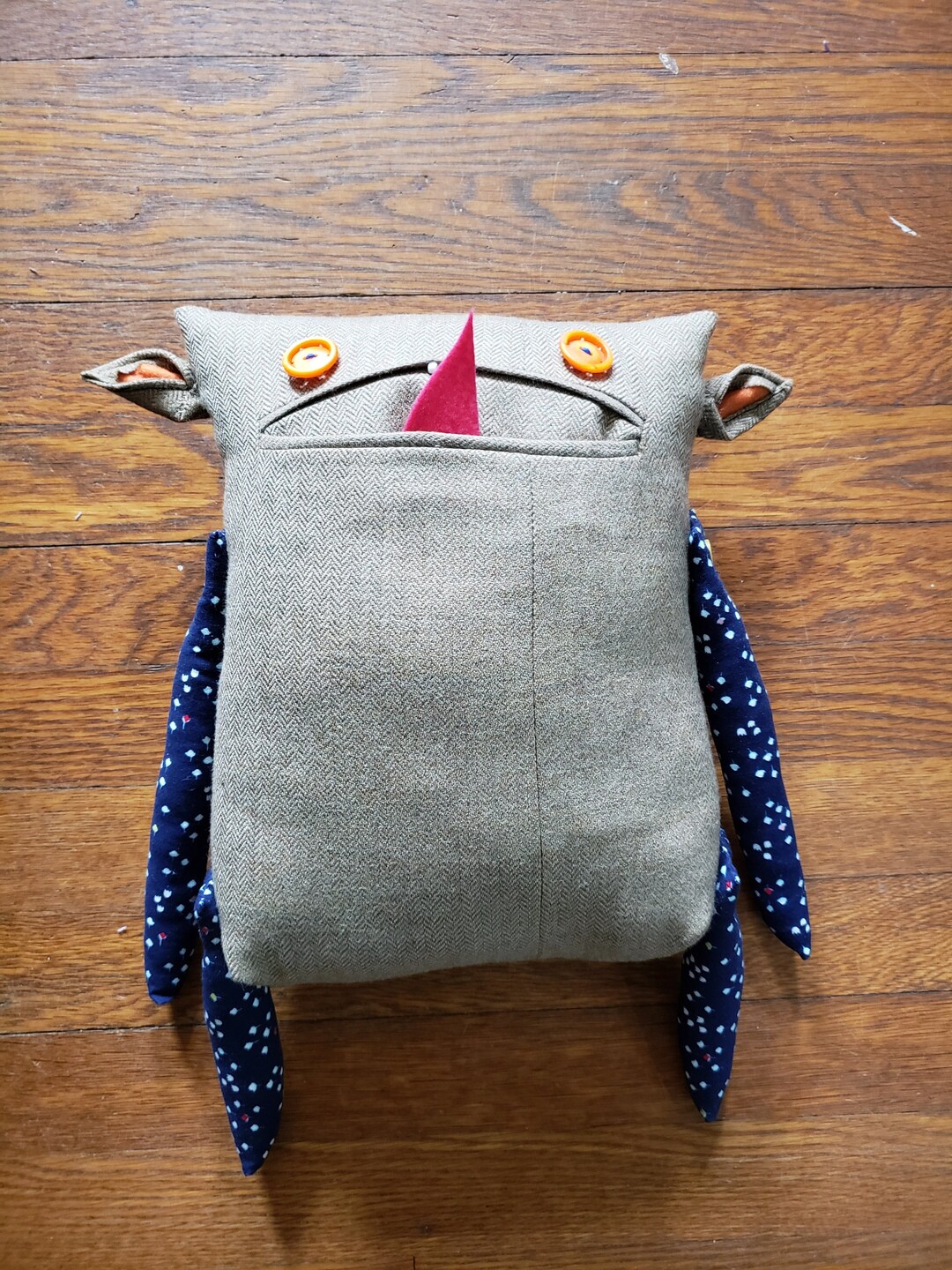 Tosselpocket- Suitable Beast - Mischievous Imp - Handmade Stuffed Beast ...