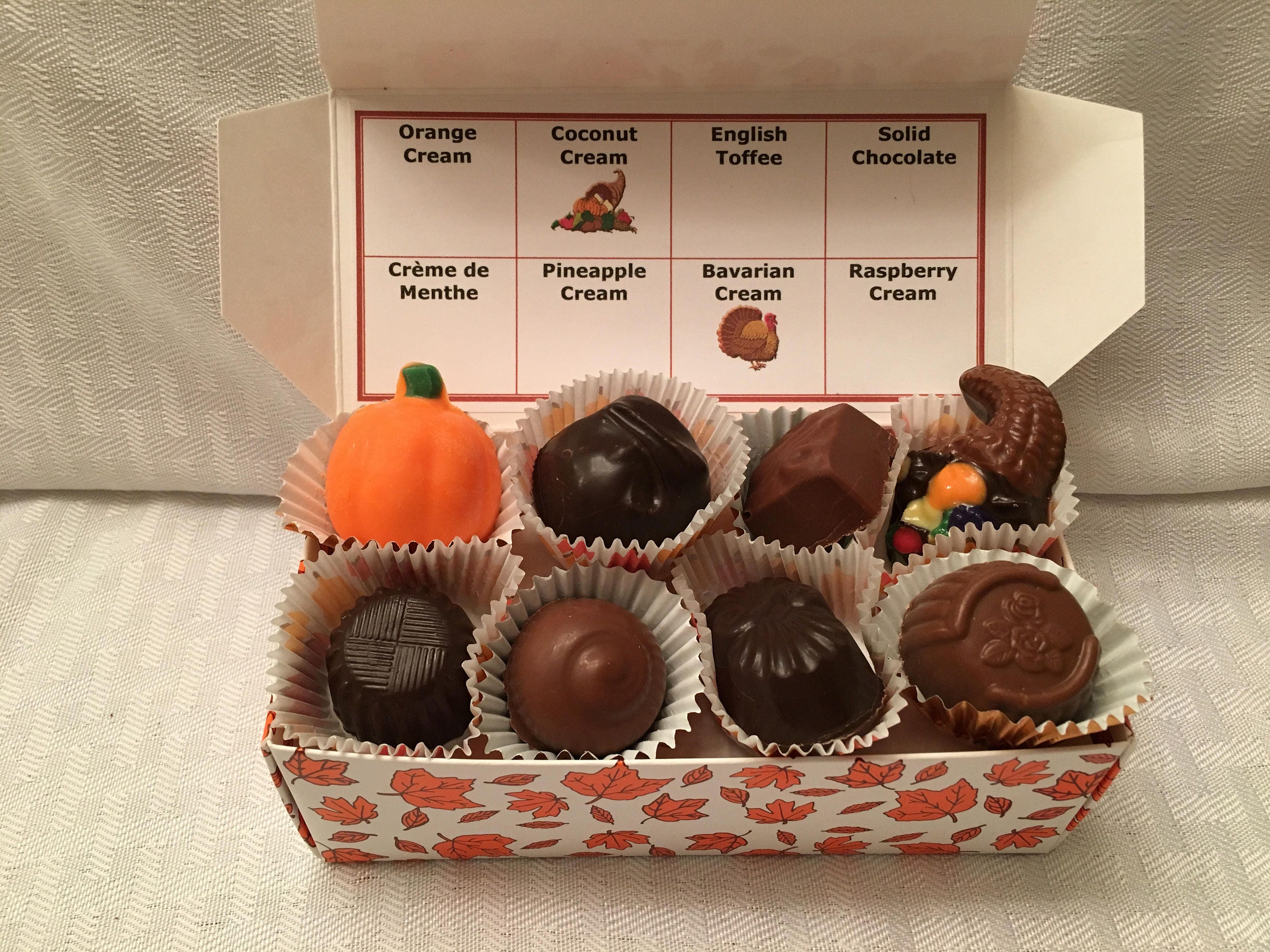 Thanksgiving Chocolates 1/2 Lb. Box - Etsy