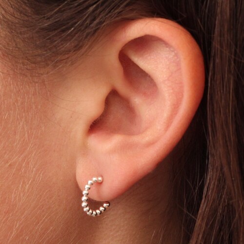 Petite Sterling Earrings Small Everyday Earrings Silver - Etsy