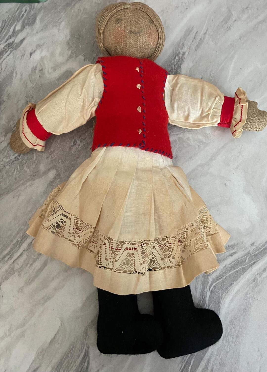 Vintage Ragdoll Polish Costume Clothing Dress Good Cond. Her Hair is ...