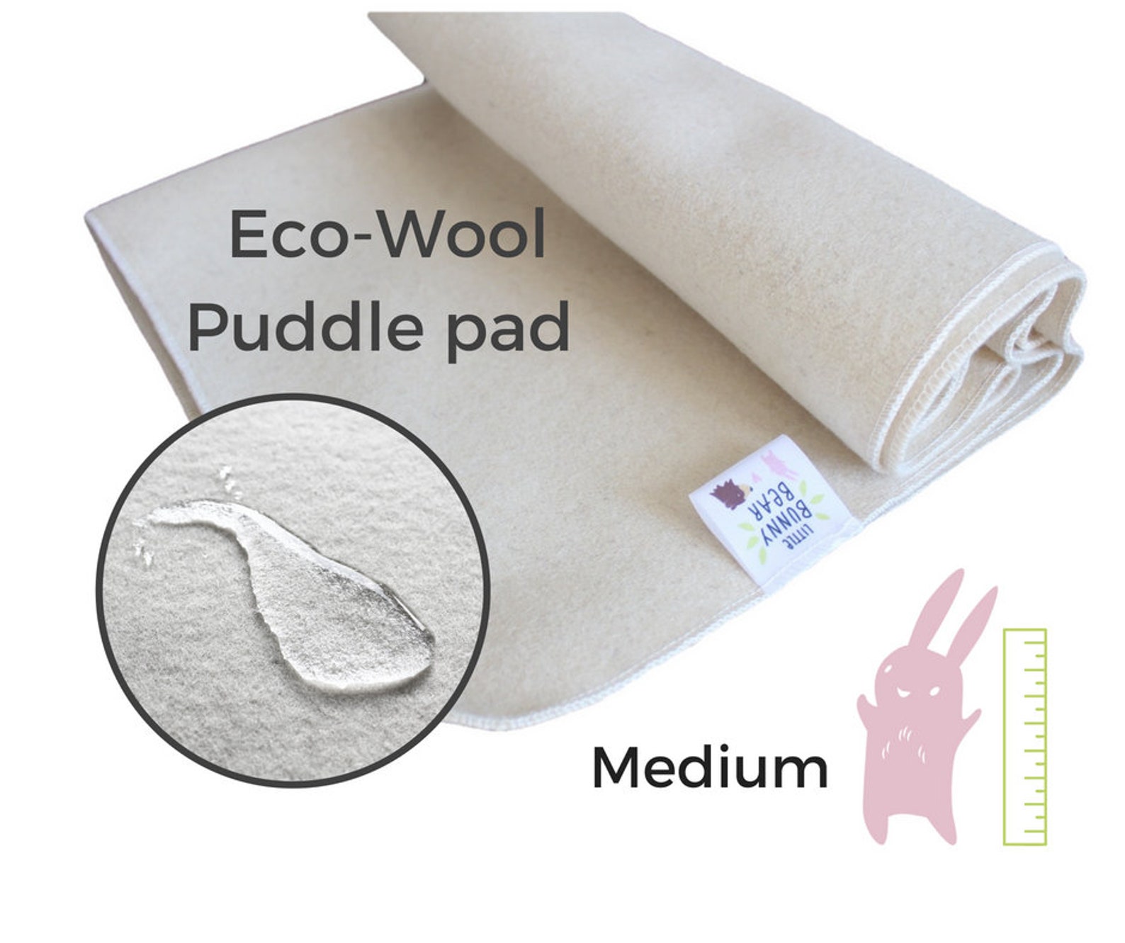 Medium Wool Puddle Pad Mattress Protector for Bed Floor for - Etsy UK
