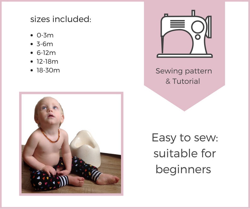 Instant Download PDF Sewing Pattern DIY Baby Split Pants - Etsy