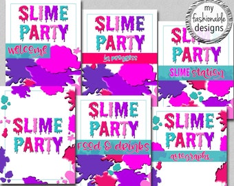 Slime signs | Etsy
