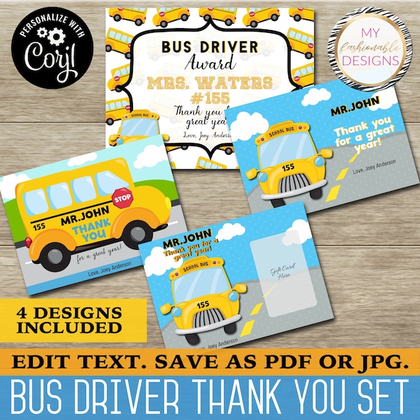 Bus Driver Thank You - Etsy