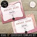 Glam Certificate Template Set - 5 Design Templates! 8.5x11" - Save as ...