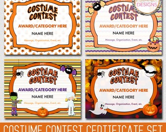 Costume Certificate | Etsy
