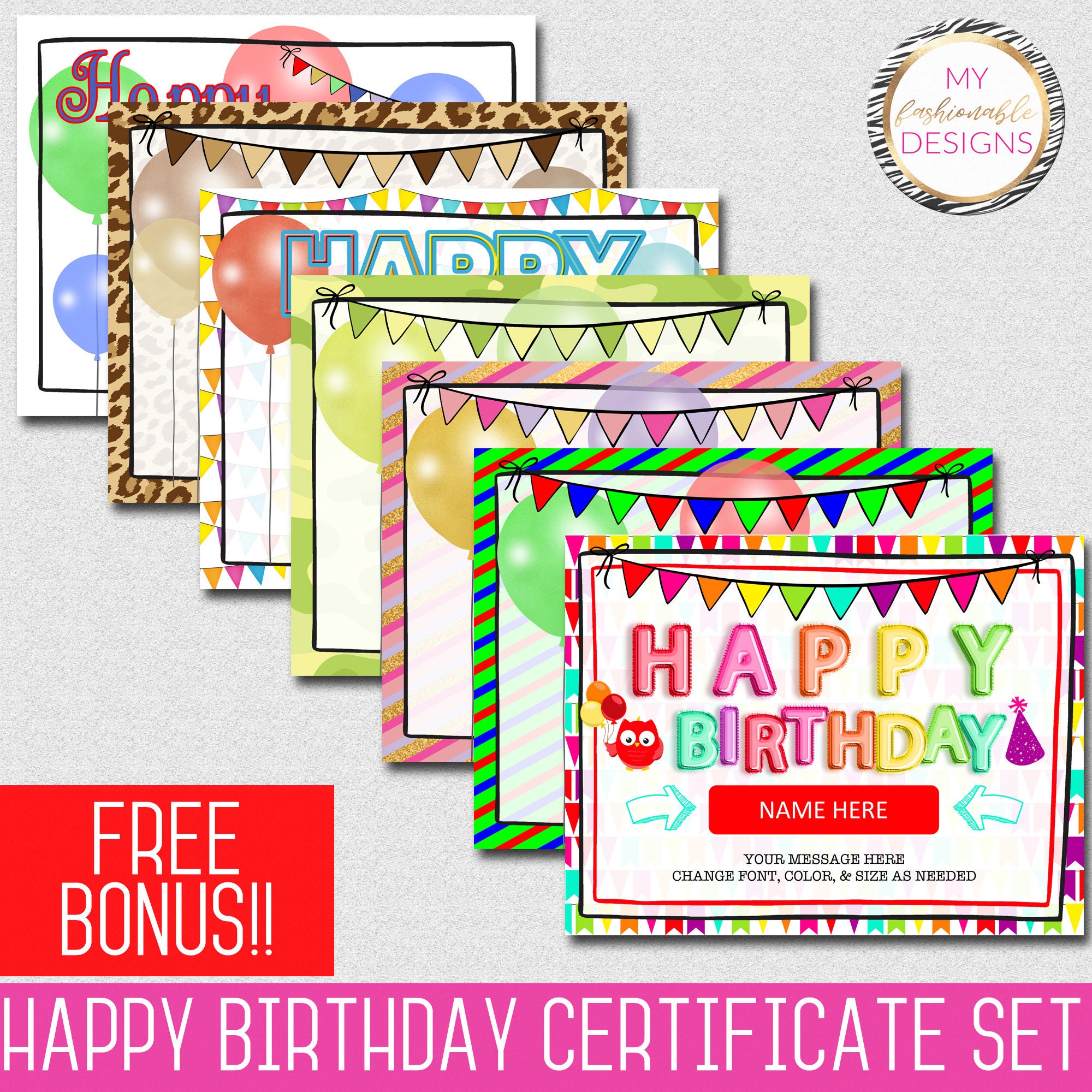 Student Certificate Set, Art Award, Reading Award, Math Award, Writing ...