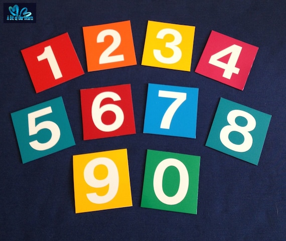 Number Magnets 1-9 and 0 | Etsy