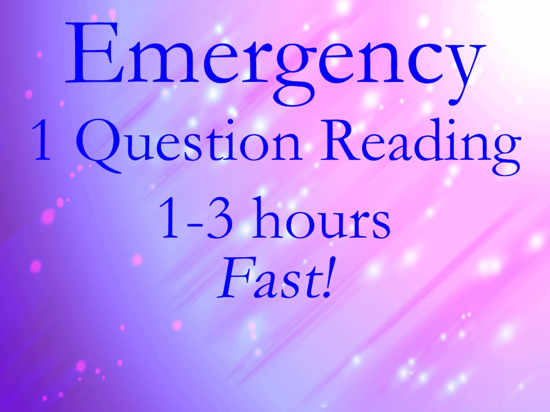 Emergency Psychic Reading: One Question, 1-3 Hours With Lynn Kinman - Etsy