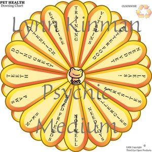 Food Pendulum Dowsing Chart Health Allergy Improve Health Lynn | Etsy