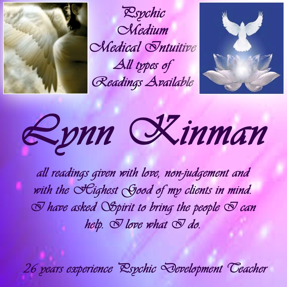 Same Day Psychic Medium Reading Emergency Reading, Lynn Kinman ...