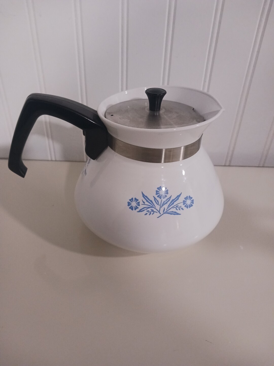 Vintage Corning Ware Cornflower Blue White Teapot P-104 6 Cups - Etsy