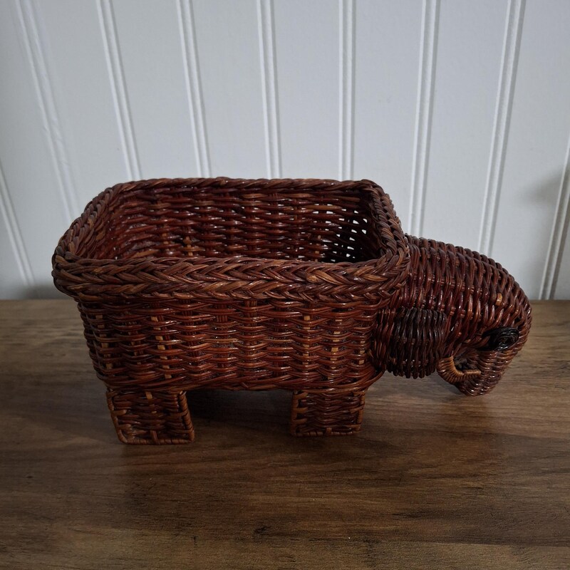 Wicker Elephant - Etsy