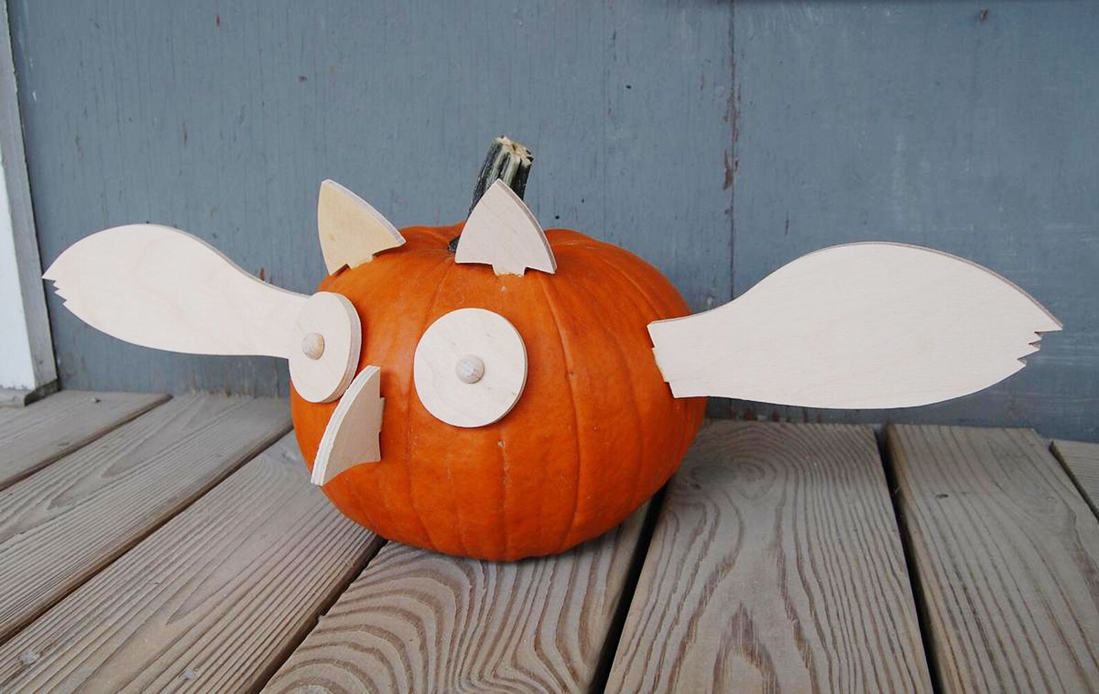 Wooden Pumpkin Kit, 5 Styles, No-knife No-mess Jack O Lantern ...