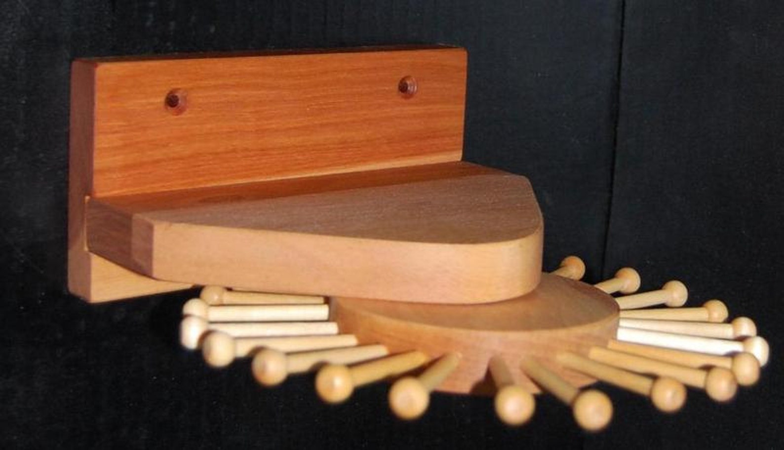 Handmade Hardwood Revolving Tie/necklace/mask Rack Space - Etsy