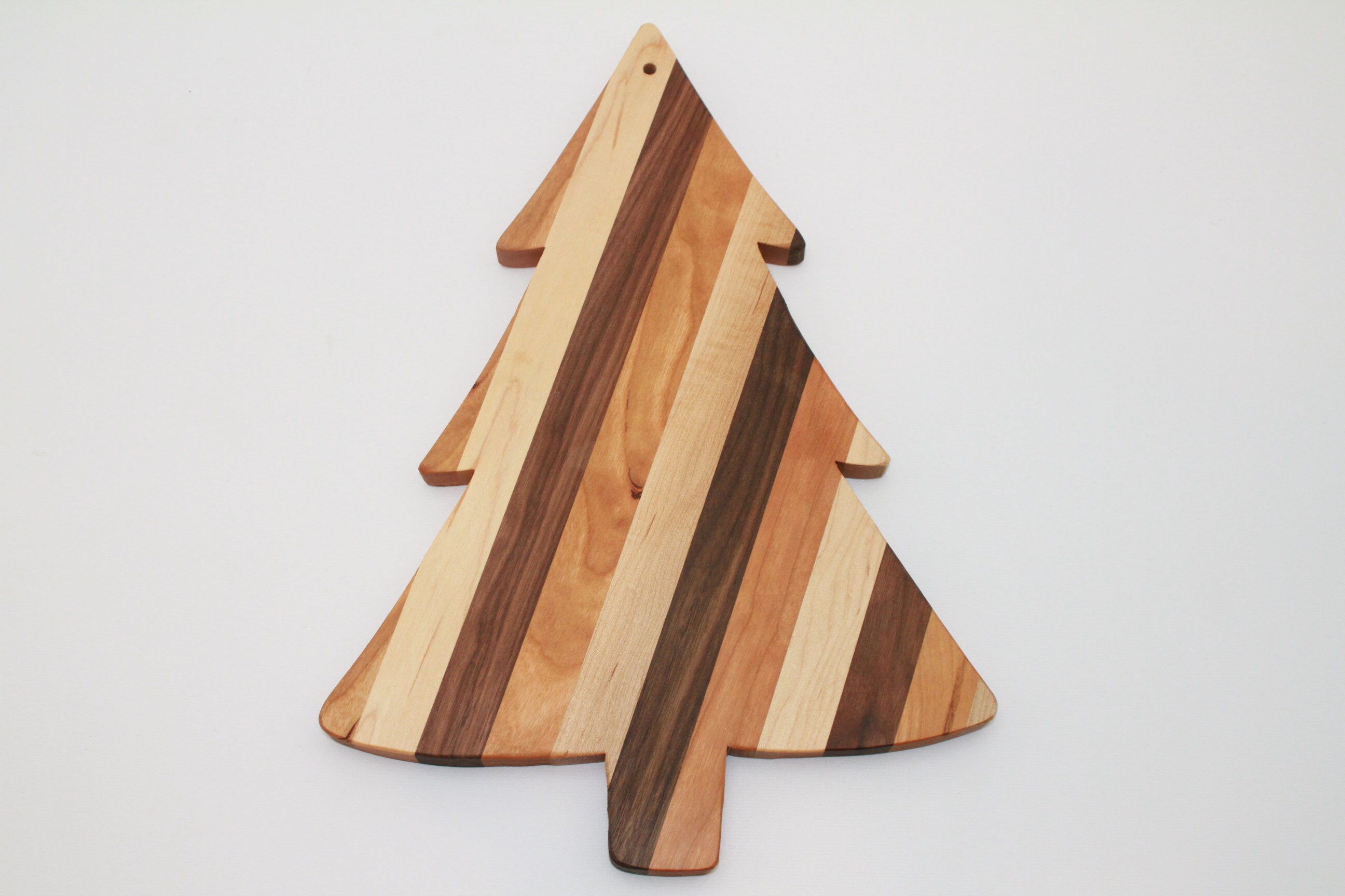 Multi Hardwood Pine Tree Shape Cutting Board Christmas Tree | Etsy