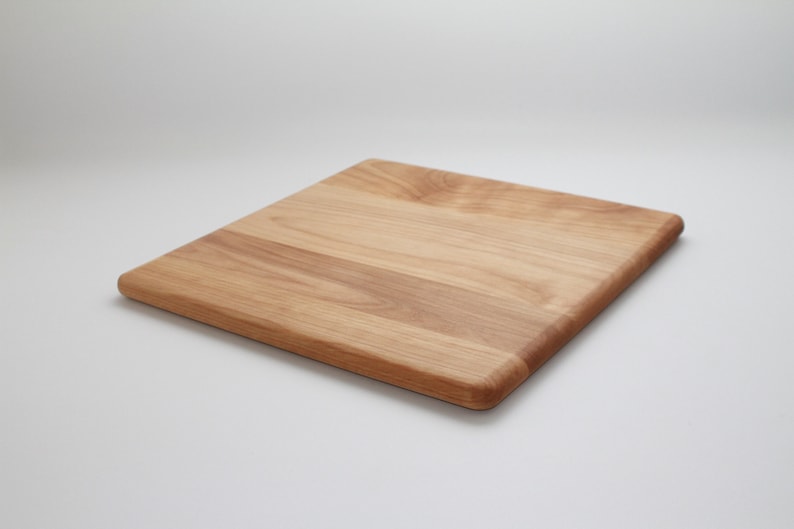 Square Cutting Board Hardwood Serving Board Wooden Tray | Etsy