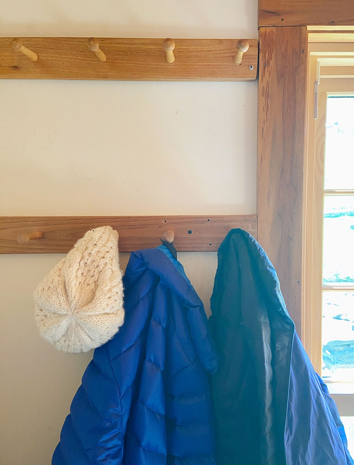 Wooden Peg Rack Handmade Wood Peg Rack Coat Rack Choose - Etsy