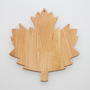Hardwood Maple Leaf Shaped Cutting and Serving Board, Hardwood Tray ...