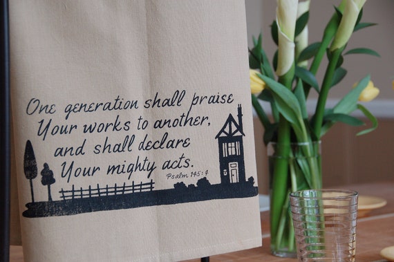 One generation shall praise Your works Psalm 145:4 | Etsy
