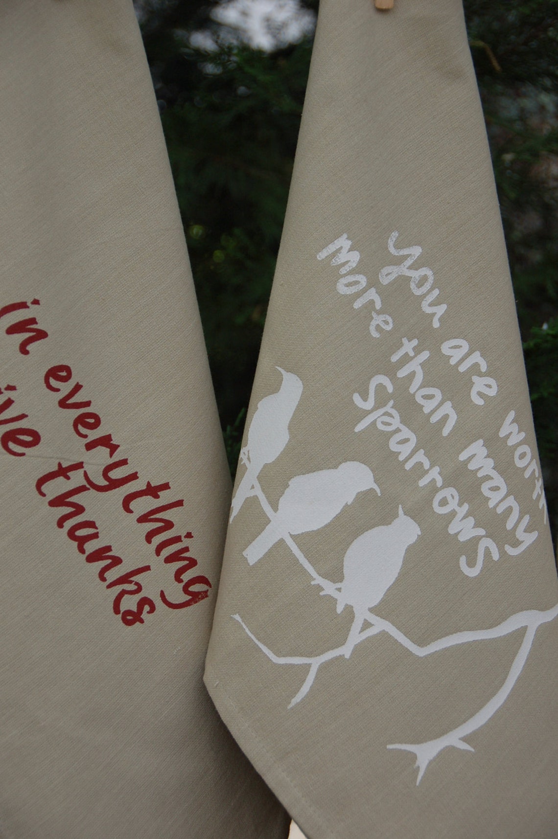 Scripture Kitchen Towels - Etsy