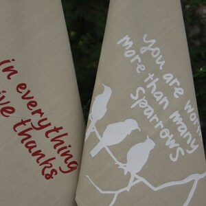 Scripture Kitchen Towels - Etsy