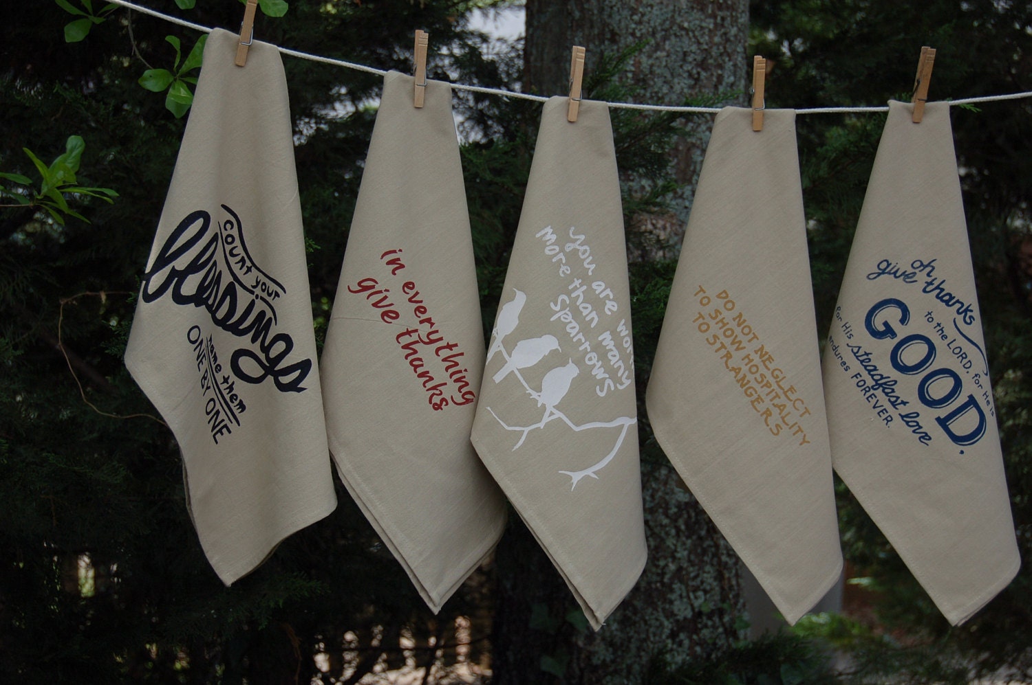 Scripture Kitchen Towels - Etsy